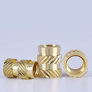 Amazon.com: Nuts M2 M3 Insert Knurled Nuts Brass Inset Nuts Molding ...