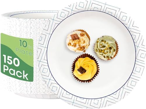 Amazon.com: Paperjoy Ultra Paper Plates 10 Inch For Everyday Use,150 ...