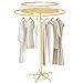 Amazon.com: Rotatable Round Garment Rack, Adjustable Clothing Floor ...