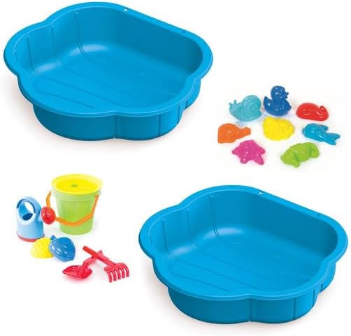 KandyToys 3 in 1 Sand Pit Childrens Sand & Water Pit Paddling Pool for ...