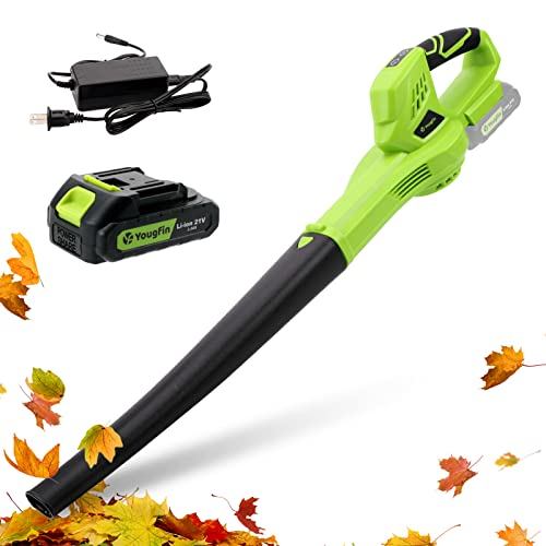 Snapklik.com : YOUGFIN Leaf Blower Cordless - Electric Leaf Blowers