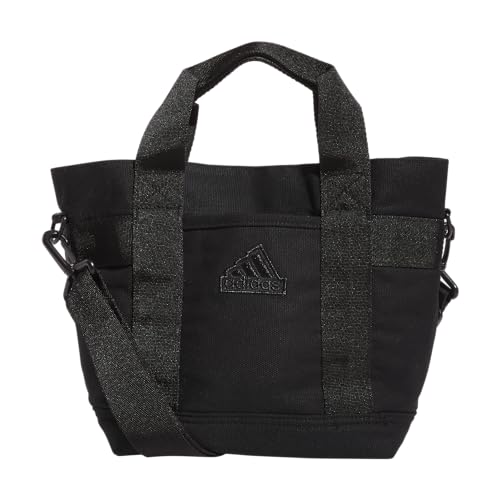 adidas Canvas Mini Small Tote Bag, Black, One Size | Amazon price ...