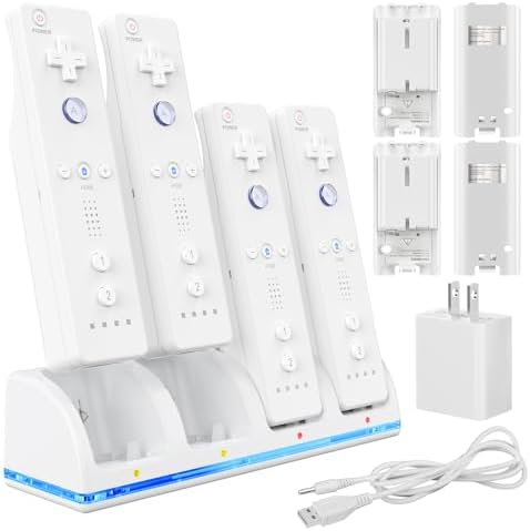 Amazon.com: Wii Chargers for Wii Remote Controller, Wii Charger Dock ...