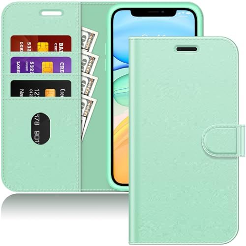 Amazon.com: JETech Wallet Case for iPhone 11 6.1-Inch, Shockproof PU ...