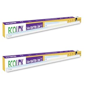 EcoLink 4ft 20-watt LED Tubelight | 3 Colors in 1 LED Batten | Scene ...