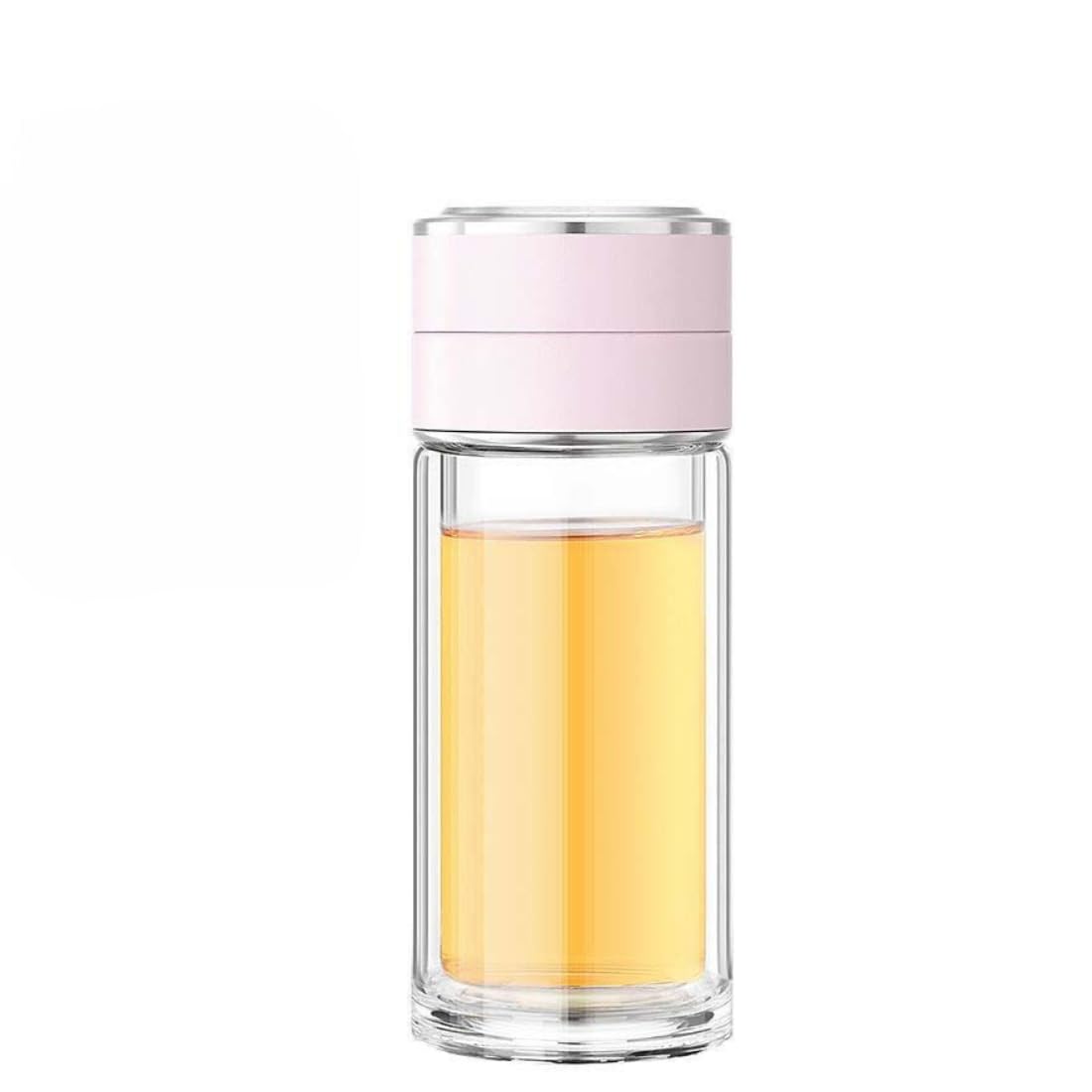 Buy Tabletext Small Tea Infuser Bottle 300ML - Double Wall Glass Green ...