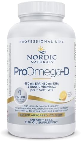 Amazon.com: Nordic Naturals ProOmega-D, Lemon Flavor - 120 Soft Gels ...