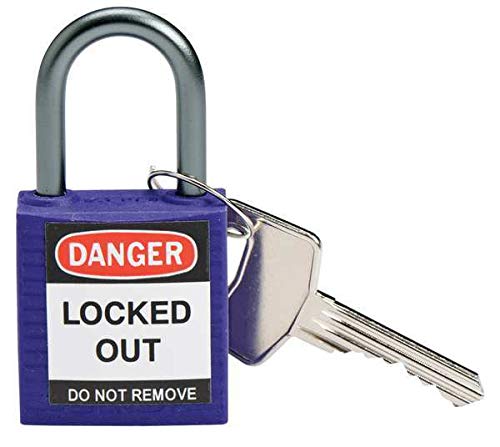 Lockout Padlock, KD, Purple, 1/5In, PK6: Amazon.com: Tools & Home ...