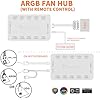 Amazon.com: TUMMASTER ARGB Fan HUB 5V-3Pin LED Hub 4 Pin PWM Fan Controller RF Remote (J-10 ...