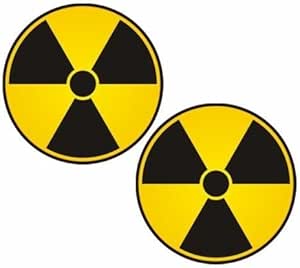 Amazon.com: LPF USA 2-5" Nuclear Radiation Sign Decal Warning Symbol ...