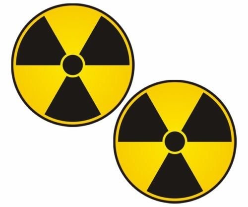 Buy 2-3" Nuclear Radiation Sign Decal Warning Symbol bio Hazard Sticker ...
