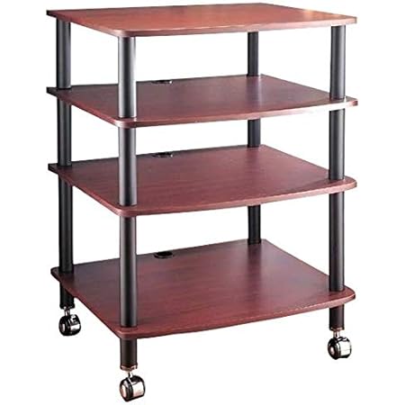 Amazon.com: VTI BL Series 4-Shelf Audio Rack-Gold/Black/Black : Home ...