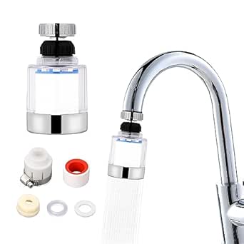 Amazon.com: KALIONE 360 Rotating Faucet Water Filter, Removes Heavy ...