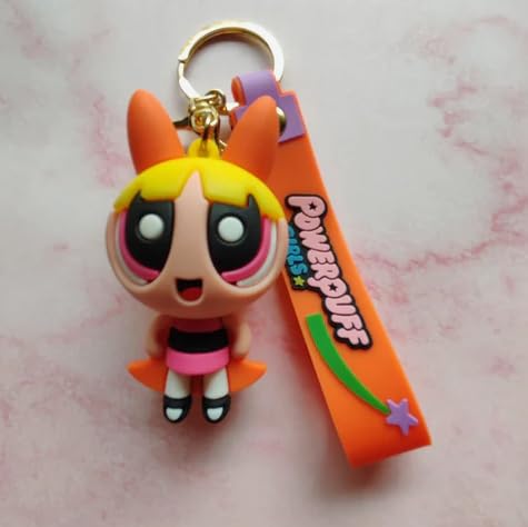 Bonnzo Powerpuff Girls 3D Keychains - Keychain with Loop and Hook ...