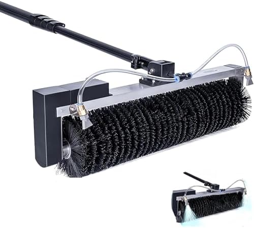 Automatic Solar Panel Cleaning Robot - Telescopic Rod with Rotating ...
