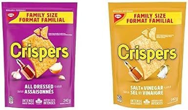Crispers All Dressed 240g Back to School Snack with Salt & Vinegar 240g ...