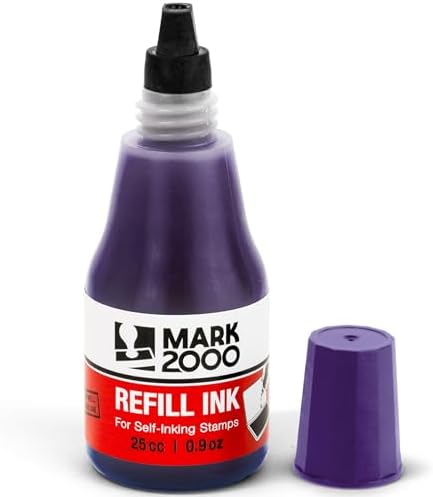 Amazon.com : Mark 2000 Self-Inking Refill Ink - Purple - 25cc (0.9oz ...