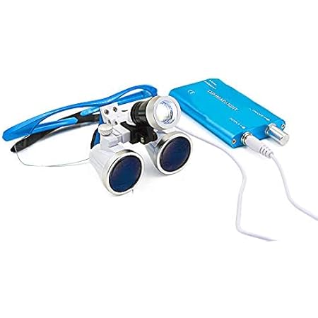 Amazon.com: Ocean Aquarius Blue 2.5X420MM Loupes Magnifier +5 Headlight ...