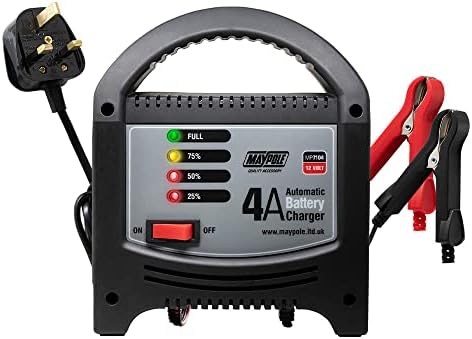 Maypole 4A 12V Automatic Car Battery Charger Fully Automatic Float ...