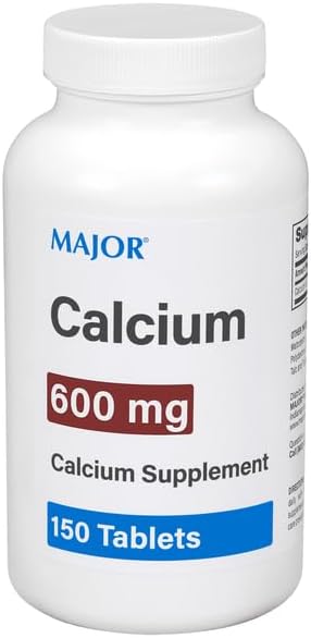 Amazon.com: Major 600mg Calcium Tablets - Calcium Supplement - 150 ...