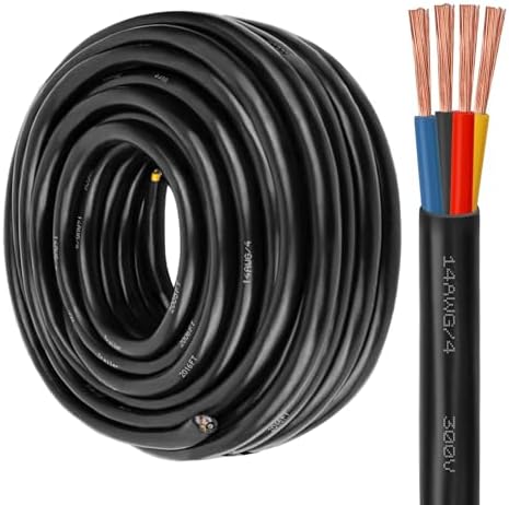 14AWG 4-Conductor Control Cable for Mini Split Air Conditioner - Heavy ...