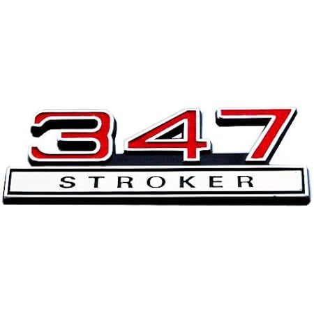Amazon.com: 347 Stroker Engine Black & Chrome Trim Emblems - Pair ...