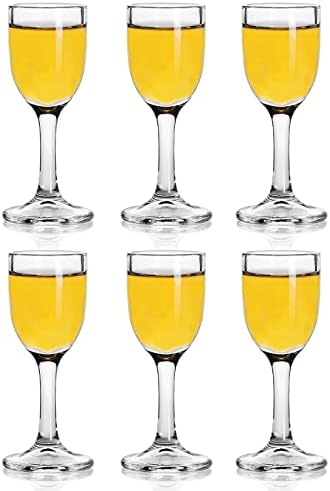 Amazon.com: 12 ml 0.4ounce Small Mini Shot Glasses set of 6 (only 12 ml)