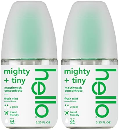 Amazon.com : Hello Fresh Mint Mouthwash Concentrate, Alcohol Free for ...