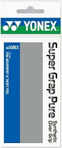 Yonex AC108EX Super Grap Pure Badminton Racquet Grip, Grey : Buy Online ...