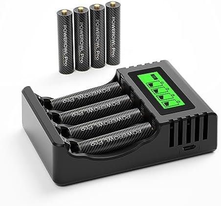 Amazon.com: POWEROWL High Capacity Goldtop Rechargeable AA Batteries ...