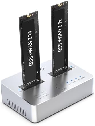 Amazon.com: FIDECO M.2 NVMe SATA SSD Cloner Dock, USB 3.2 Gen 2 X 2 ...