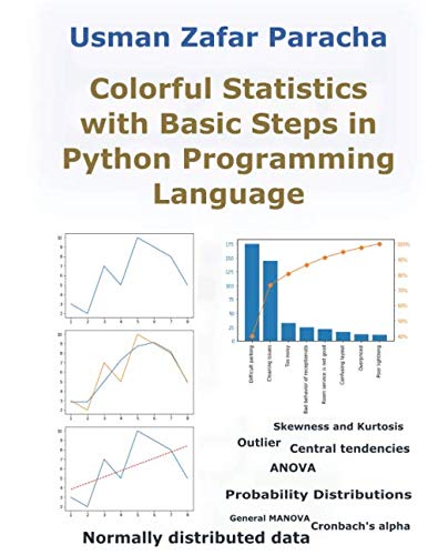 Colorful Statistics with Basic Steps in Python Programming Language: Paracha, Usman Zafar ...
