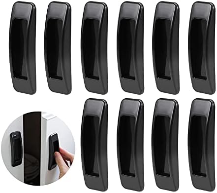 10 Pack Self-Stick Drawer Pulls ABS Plastic Drawer Push Pull Handles ...