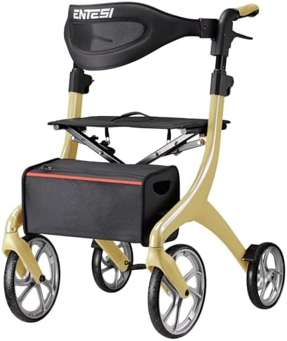 Amazon.com: MAXWALK Walkers for Seniors, Rollator Walker with Seat, 12 ...