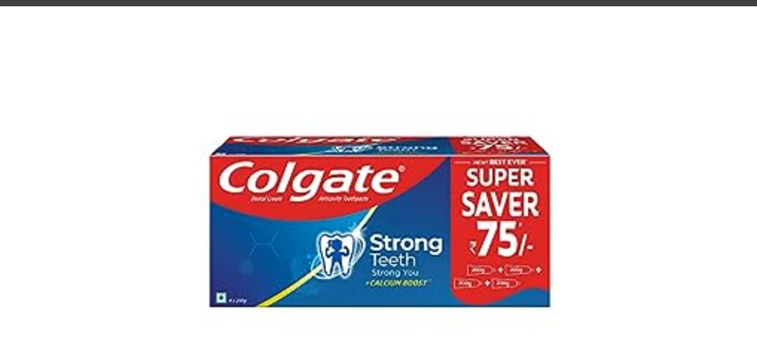 Buy Colgate Strong Teeth, 300g with Free Toothbrush (Pack of 2), India ...