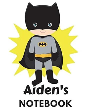 Aiden's Notebook: Learn To Write and Draw Journal; Storybook Paper ...