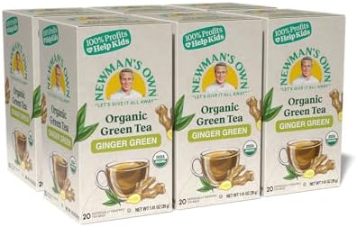 Amazon.com : Newman's Own Organics Green Tea, 100 Individually Wrapped ...