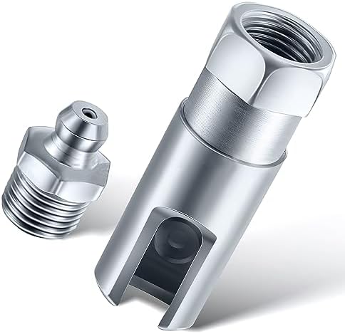 Jawfait 90 Degree Grease Coupler, Push-On Slotted Right Angle Grease ...