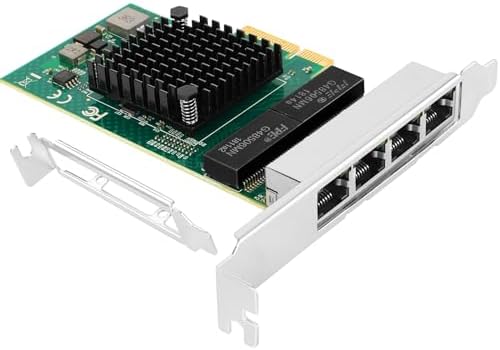 Amazon.com: EDUP Gigabit Quad Port Ethernet Server Adapter NetXtreme ...