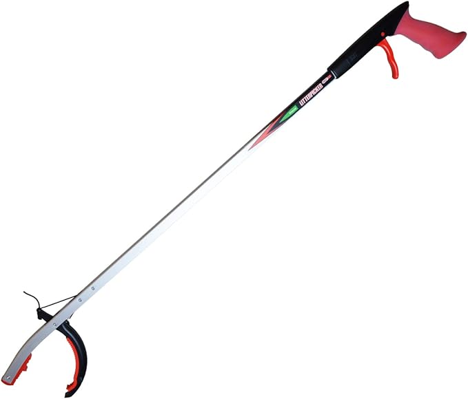 The Helping Hand Company Litter Picker PRO Gel Litter Grabber 33”/85cm, Heavy Duty Litter Picker ...
