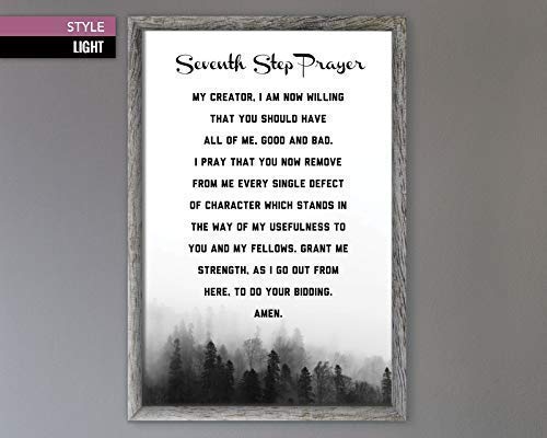 Amazon.com: 7th Step Prayer Poster - AA NA Seventh Step - Alcoholics ...