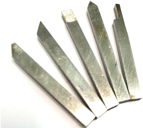 ZR 5 Pcs 4x4mm Carbide Tipped Lathe Metal Cutter Bit Cutting Tool Set ...