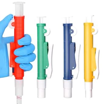 CEVYEA Juego de 4 Propipetas para Laboratorio (2ml/5ml/10ml/25ml ...