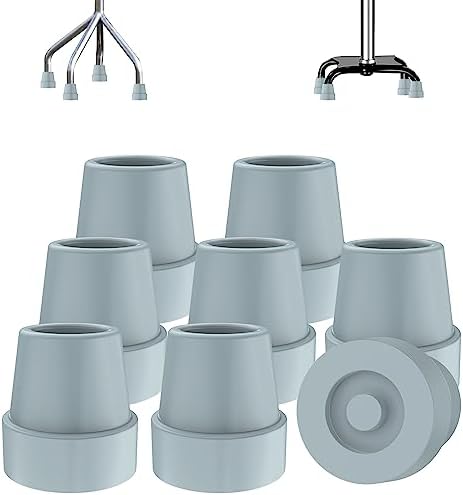 Amazon.com: supregear Rubber Cane Tips (8 Pack), Non-Slip Quad Cane Tip ...