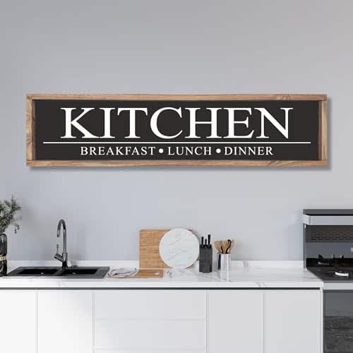 Amazon.com: Farmhouse Kitchen Sign - Rustic Kitchen Decor - Self Serve ...