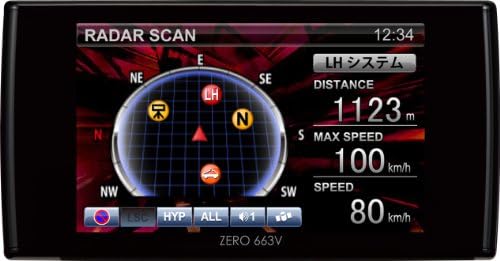 Amazon | コムテック(COMTEC) 超高感度GPSアンテナ内蔵レーダー探知機 ZERO 663V | レーダー探知機本体 | 車＆バイク