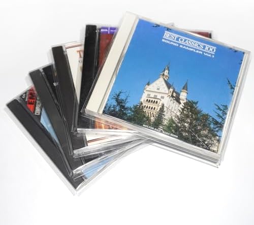 Amazon.com: Generic 50 PCS CD/DVD Outer Sleeves Transparent Dustproof ...