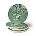 Amazon.com | CoasterStone Teal Cherry Blossom Coasters for Drinks, Set ...