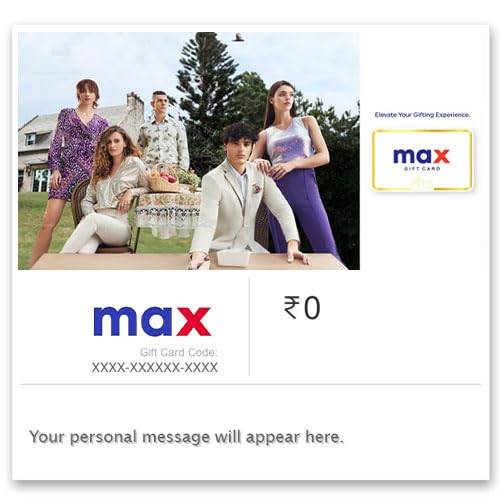 Max |Flat 6% off | E-Gift Card | Instant Delivery | Valid for in-store ...