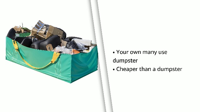 Watch Full-size reusable waste management dumpster bag. on Amazon Live